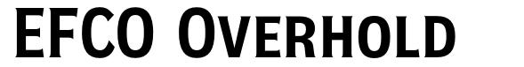 EFCO Overhold font by Ilham Herry | FontRiver