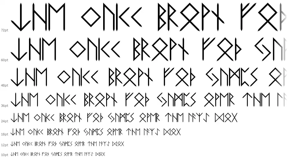 Elder Futhark font by Curtis Clark | FontRiver