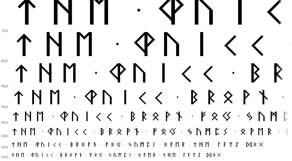 Elder Futhark 2 font by Ev Waldron | FontRiver