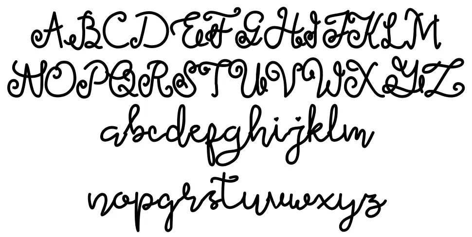 Ellena font by Nur Aisyah Amalia | FontRiver