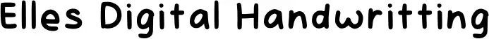 Elles Digital Handwritting font by Elle Christy | FontRiver