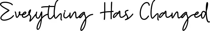 Everything Has Changed font by Stefani Letter | FontRiver Everything Has Changed font by Stefani Letter | FontRiver