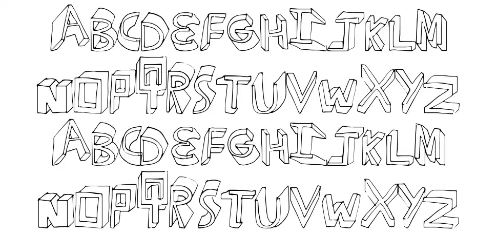 Extra Dimension font by Xerographer Fonts | FontRiver