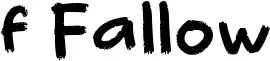 f Fallow font by wep | FontRiver