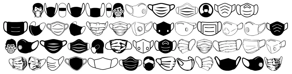 Face Mask font by Woodcutter | FontRiver