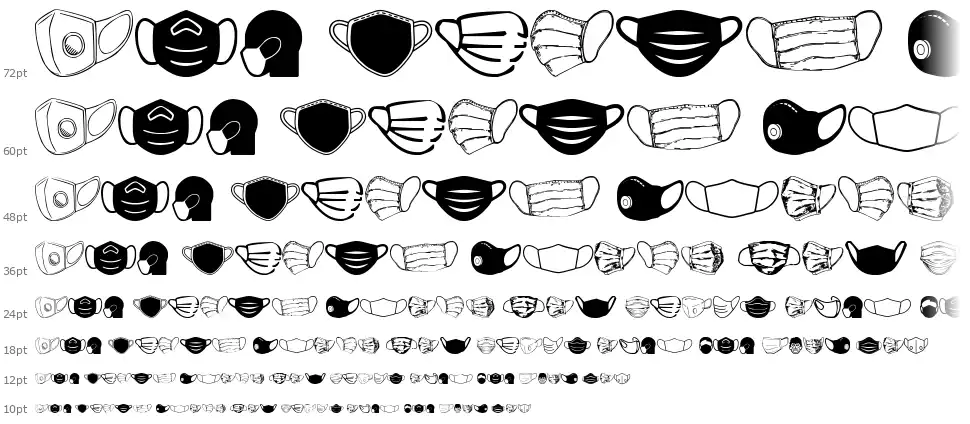 Face Mask font by Woodcutter | FontRiver