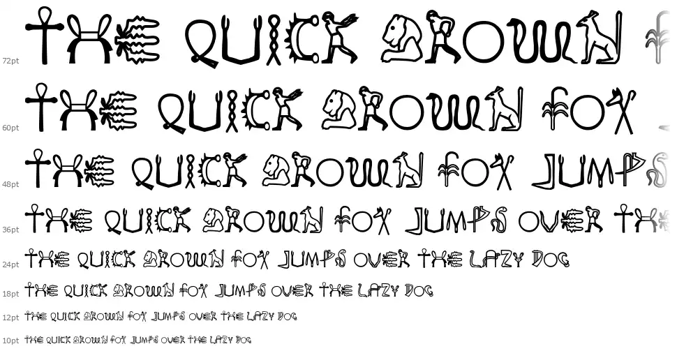 Fake Hieroglyphs font by wsc | FontRiver