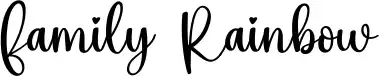 Fuente Family Rainbow diseñada por scratchones