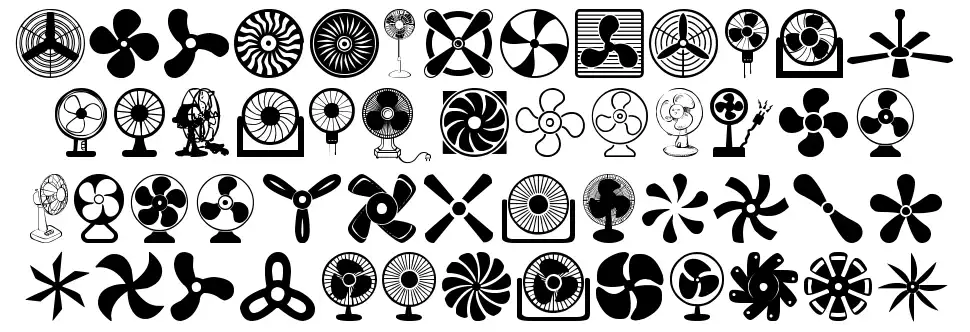 Fans font by Woodcutter - FontRiver