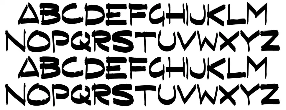 Fast Flat Brush font by Darrell Flood | FontRiver