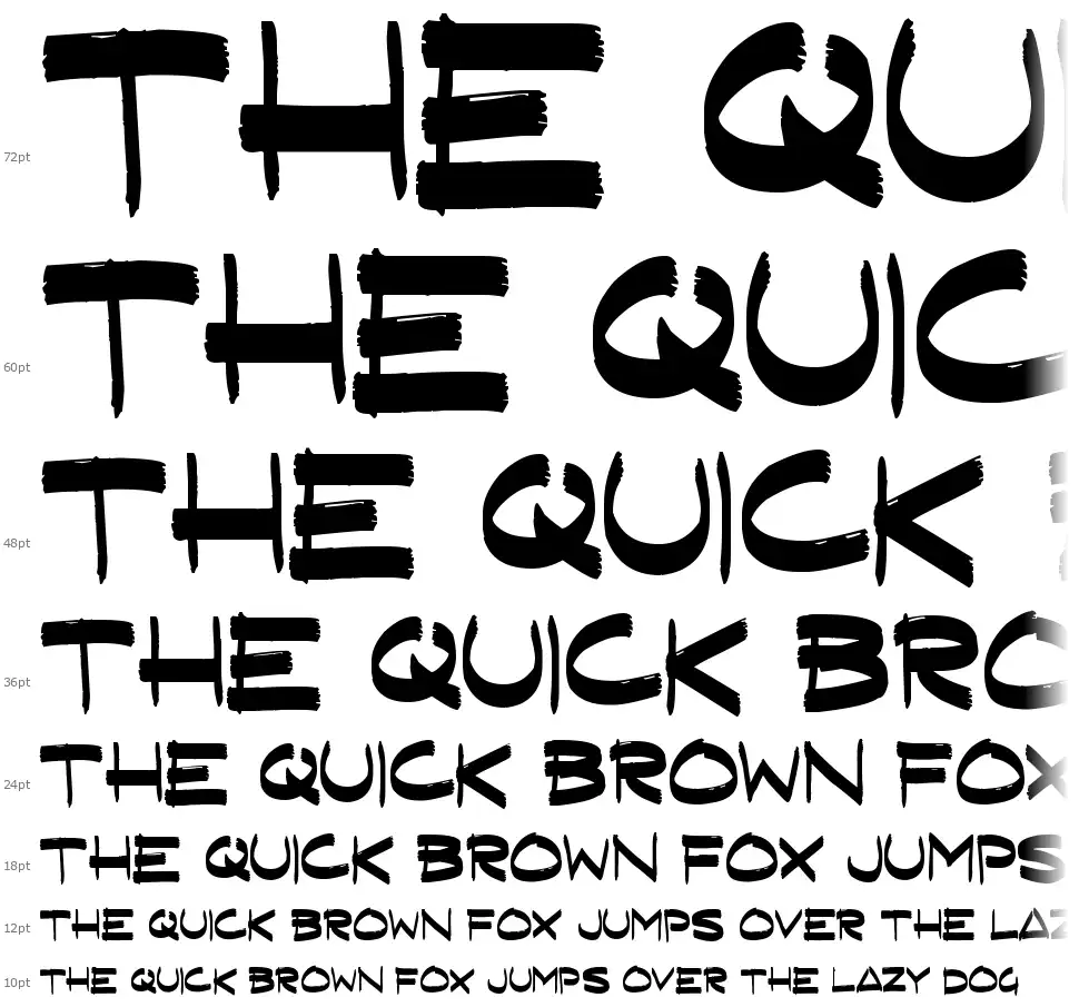 Fast Flat Brush font by Darrell Flood | FontRiver