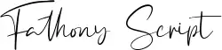Fathony Script font by StringLabs | FontRiver