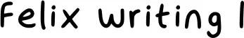 Felix writing 1 Schriftart zum kostenlosen Download