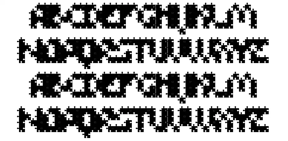 FFU Puzzle font by Jovanny Lemonad | FontRiver