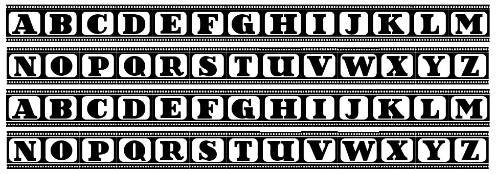 Film Letters font by Vladimir Nikolic | FontRiver