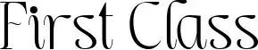 First Class font by TypeClassHeroes | FontRiver