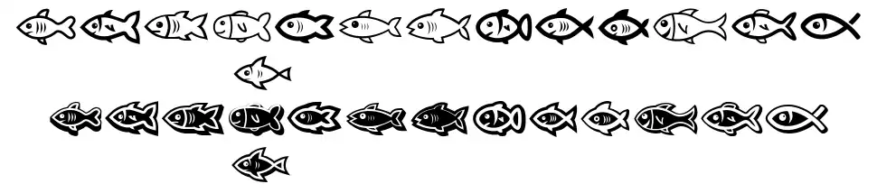 Fishes font by Vladimir Nikolic - FontRiver