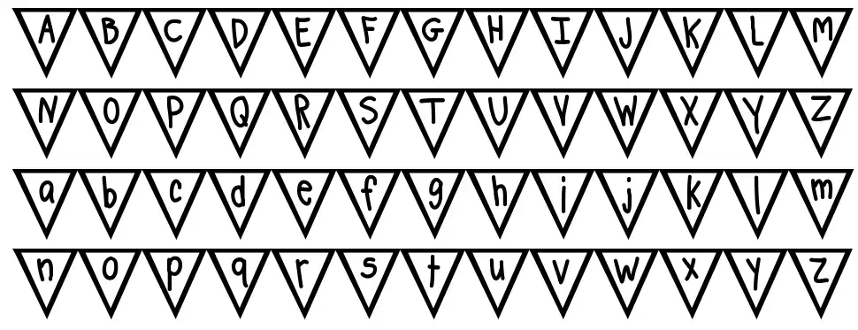 Flags font by Sheila Burns | FontRiver