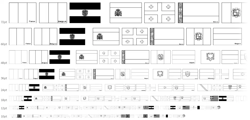 Flags of Europe font by Ding Bang | FontRiver