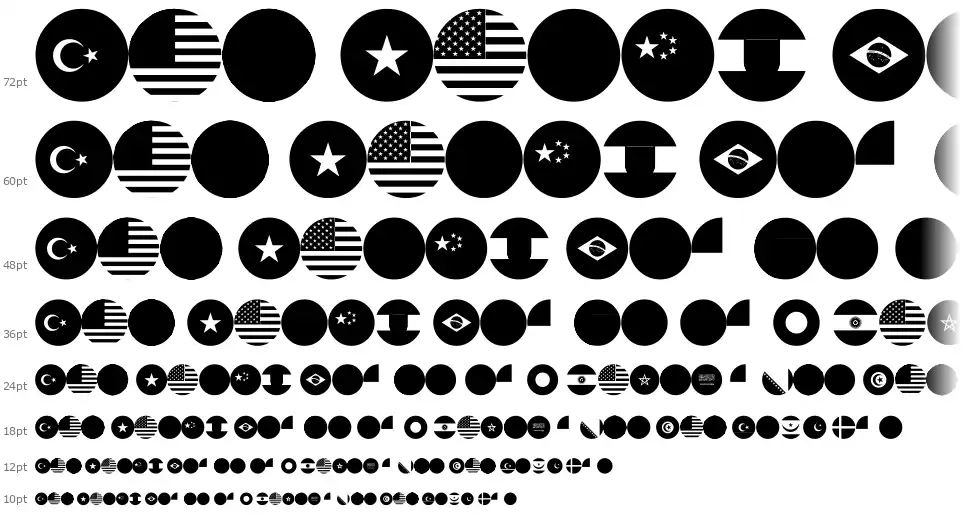Flags World Color Font By Elharrak Fontriver