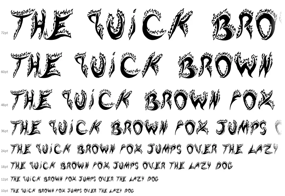 Flaming Tears font by Shubala | FontRiver