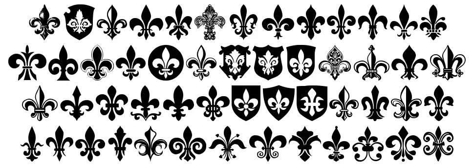 Fleur de Lis font by Woodcutter | FontRiver