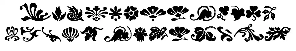 Fleurs Font Police par Zia Jamel | FontRiver