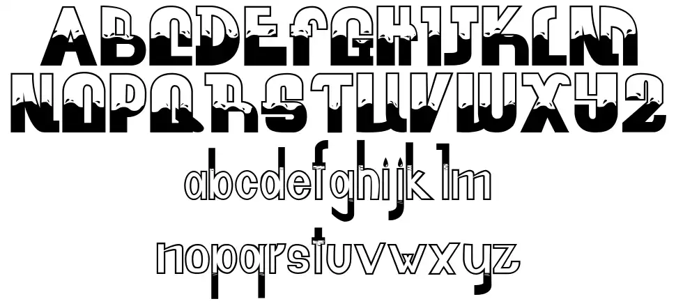 Flood Water font by Nio van der Nat | FontRiver