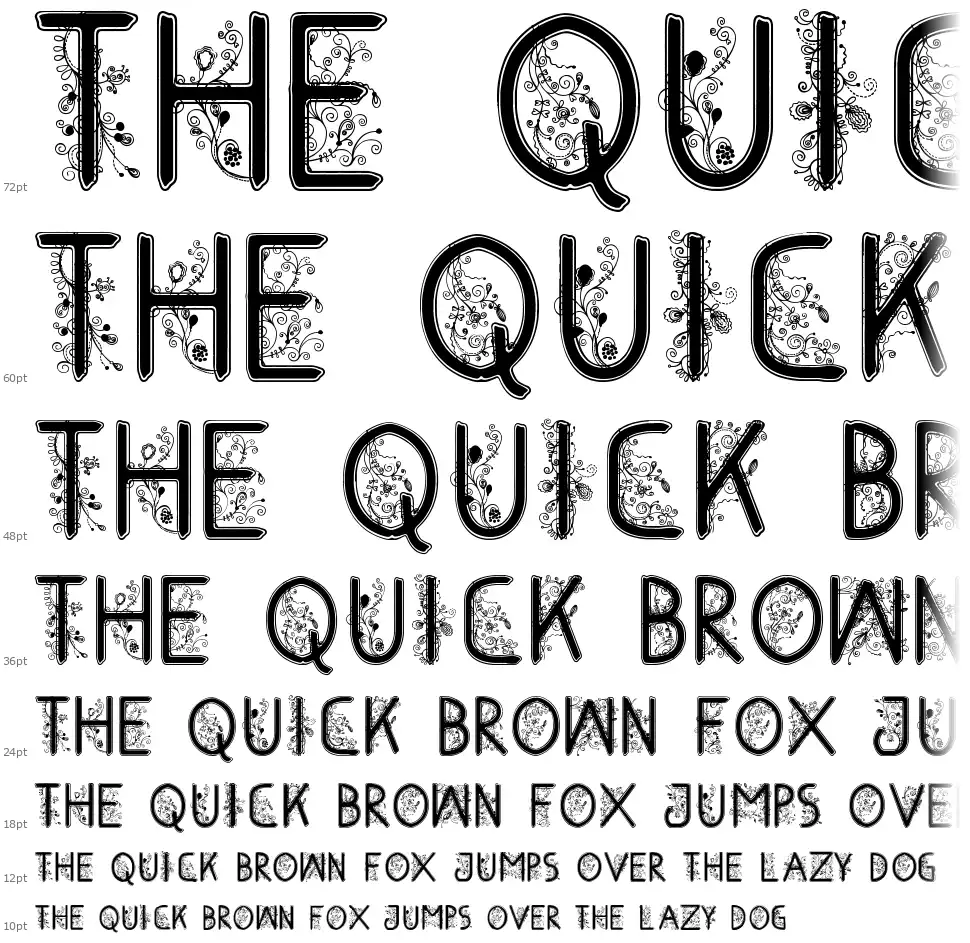 Floral Flower font by kaiserzharkhan | FontRiver