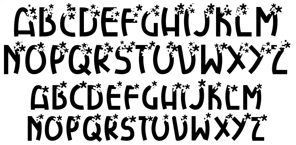 Flower Explosion font by Michela Ferretti | FontRiver