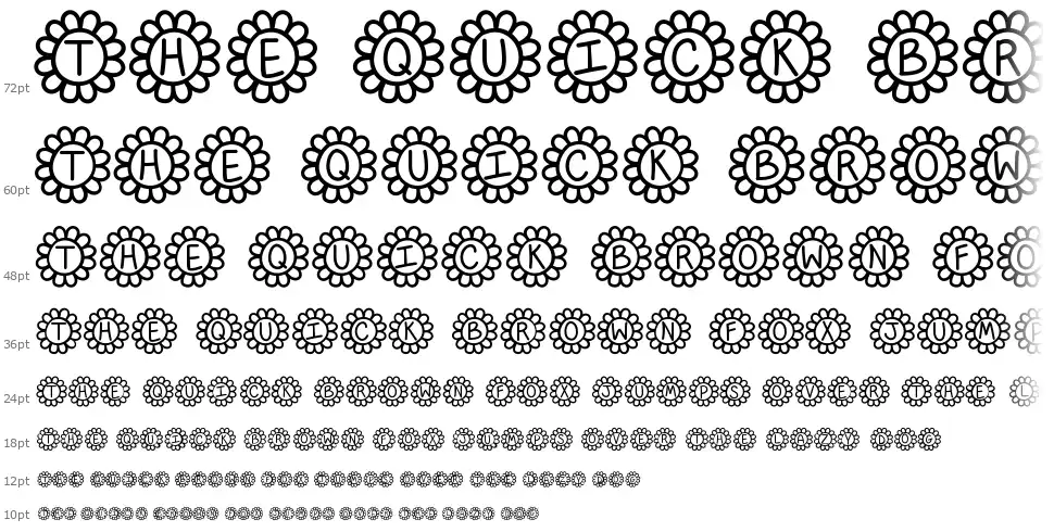 Flower Power font by Vanessa Bays | FontRiver