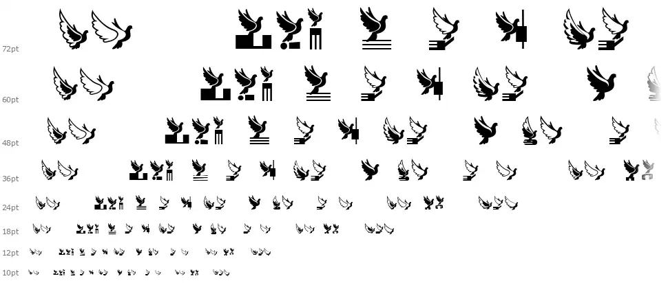 Flying Birds font by Vladimir Nikolic | FontRiver