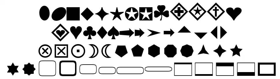 FnT Basic Shapes 1 font by Fonts & Things | FontRiver