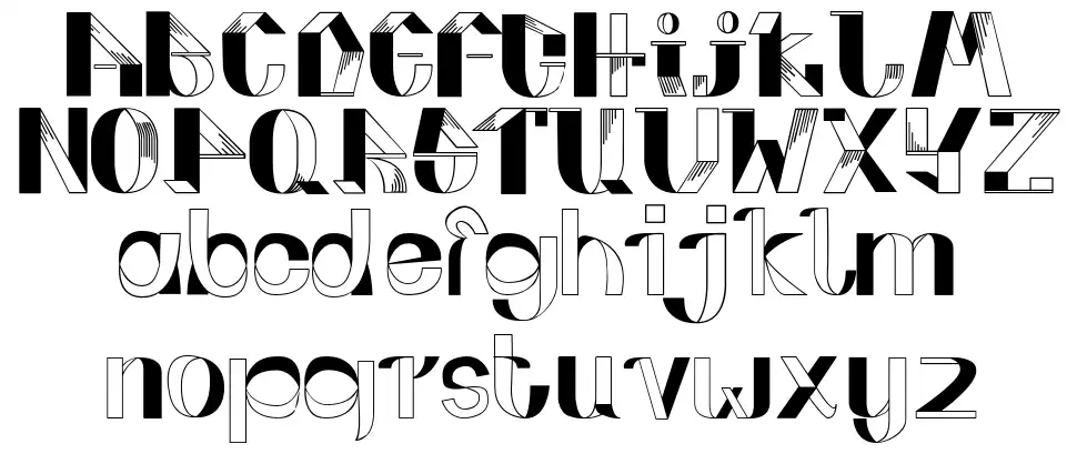 Fold Up font by Nio van der Nat | FontRiver