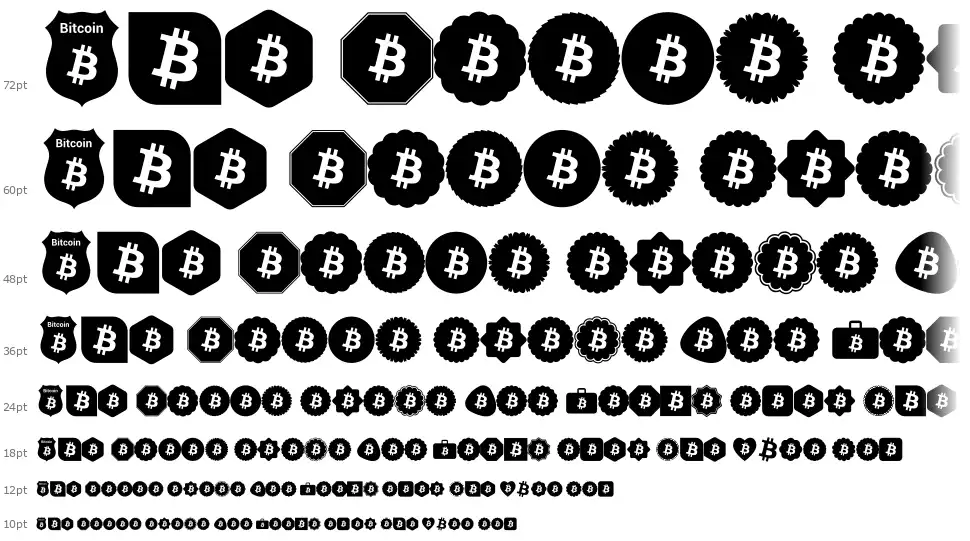Font Bitcoin Color font by elharrak | FontRiver