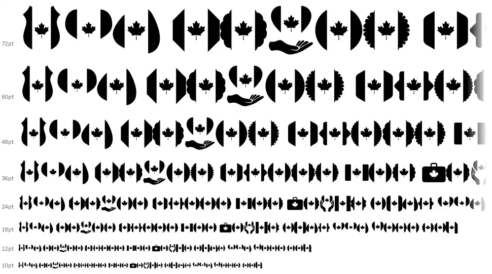 Font Canada Color font by elharrak | FontRiver