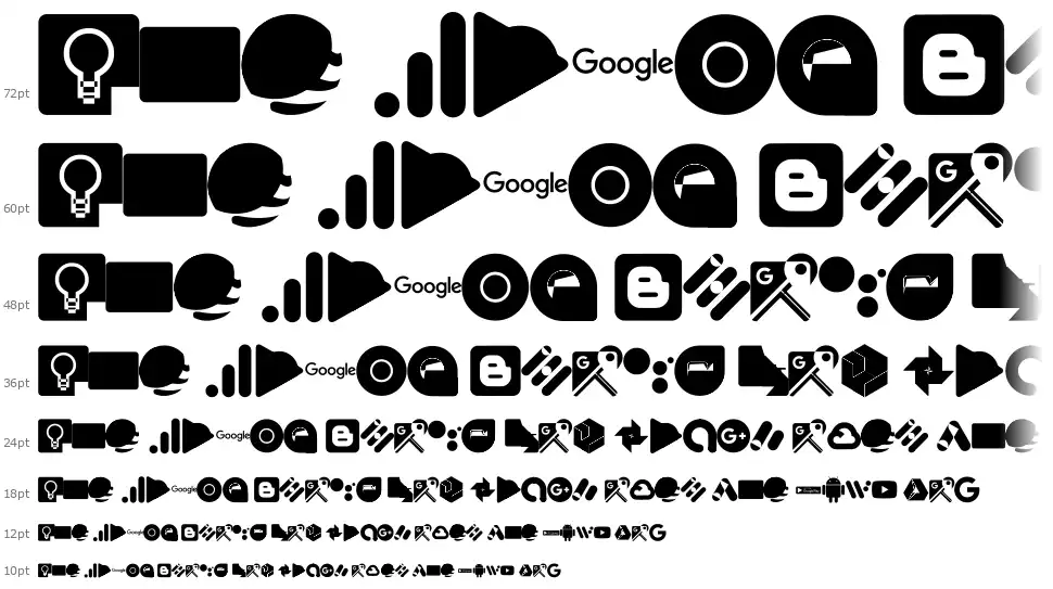 Font Google Color font by elharrak | FontRiver