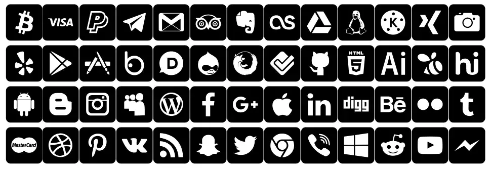 Font Social Media font by elharrak | FontRiver