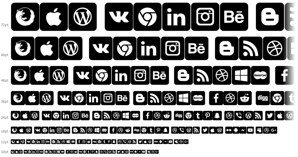 Font Social Media font by elharrak | FontRiver