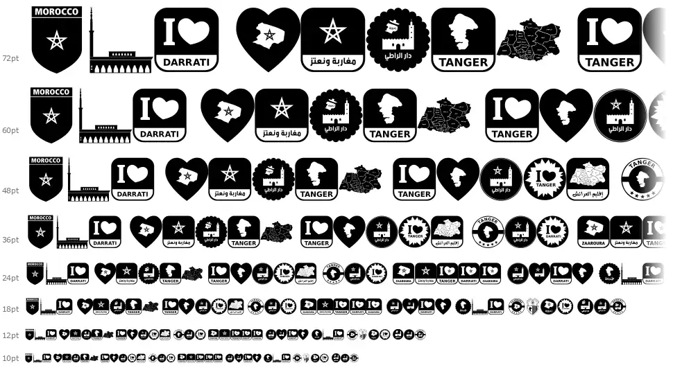 Font Tanger Color font by elharrak | FontRiver