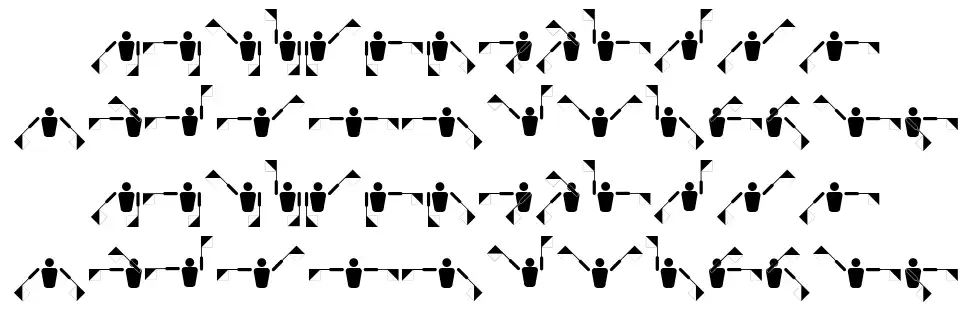 Fonts Vector Semaphore Flag font by vector.id | FontRiver