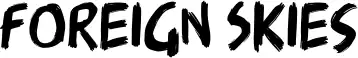 Foreign Skies font by Pizzadude | FontRiver