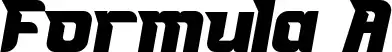 Formula A font by Pinisiart | FontRiver