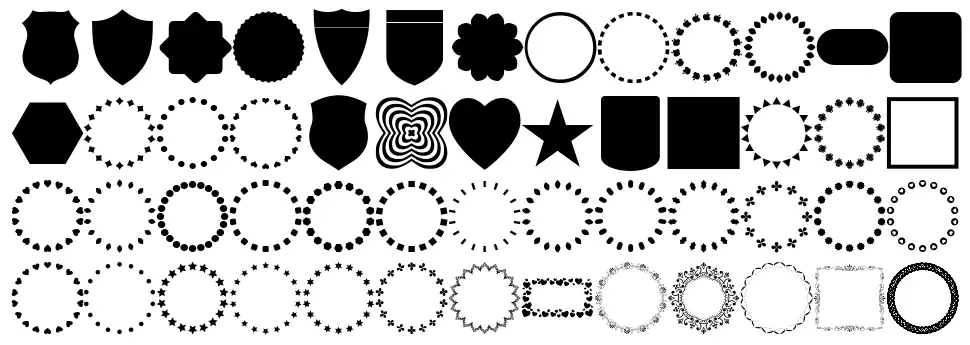 Frames font by elharrak | FontRiver