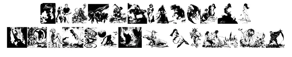 Frazetta Bats 1 font by bobistheowl | FontRiver