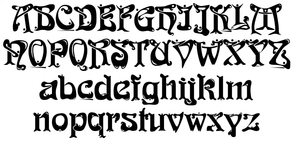 Funky Deco font by Buddha Graphix | FontRiver