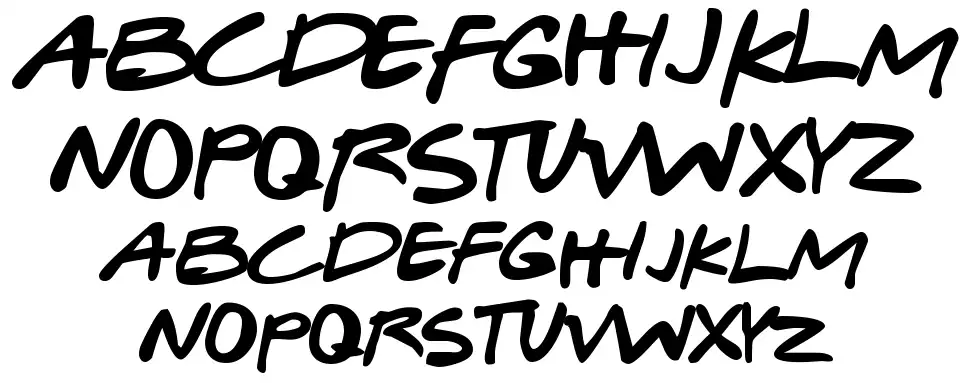 Fuente Gabriel Weiss' Friends Font diseñada por Gabriel Weiss
