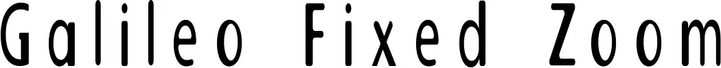 Galileo Fixed Zoom font by Inermedia STUDIO | FontRiver