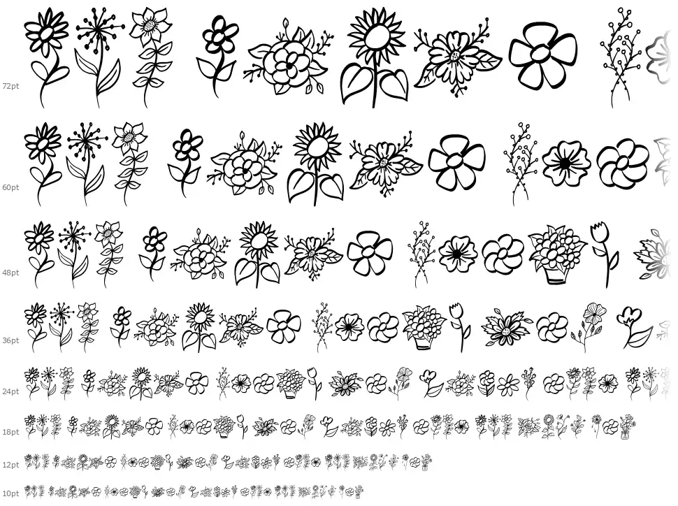 Garden Flowers font by Jonathan S. Harris | FontRiver