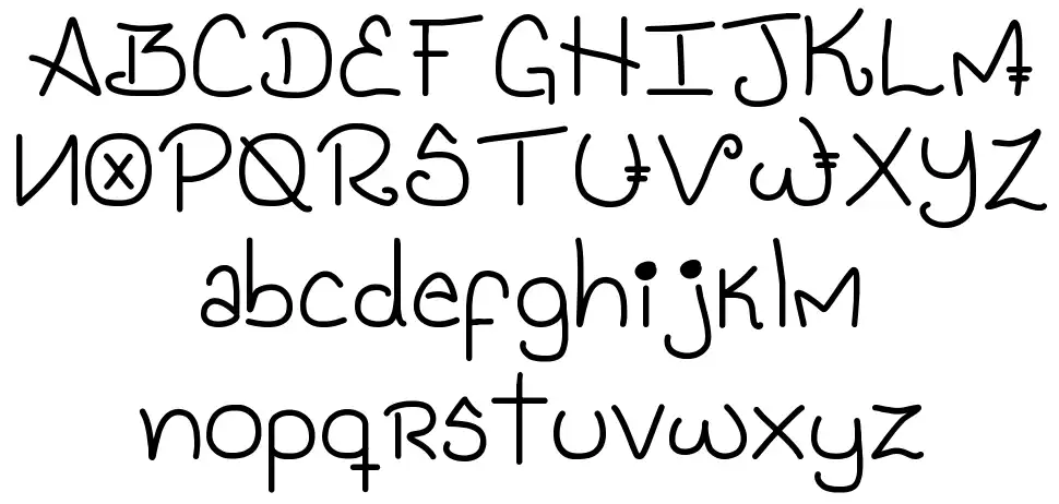 Fuente Genesis Handwriting diseñada por Génesis Toxical